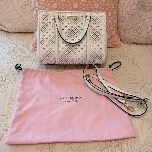 kate spade | Bags | Kate Spade White Leather Bubble Purse | Poshmark